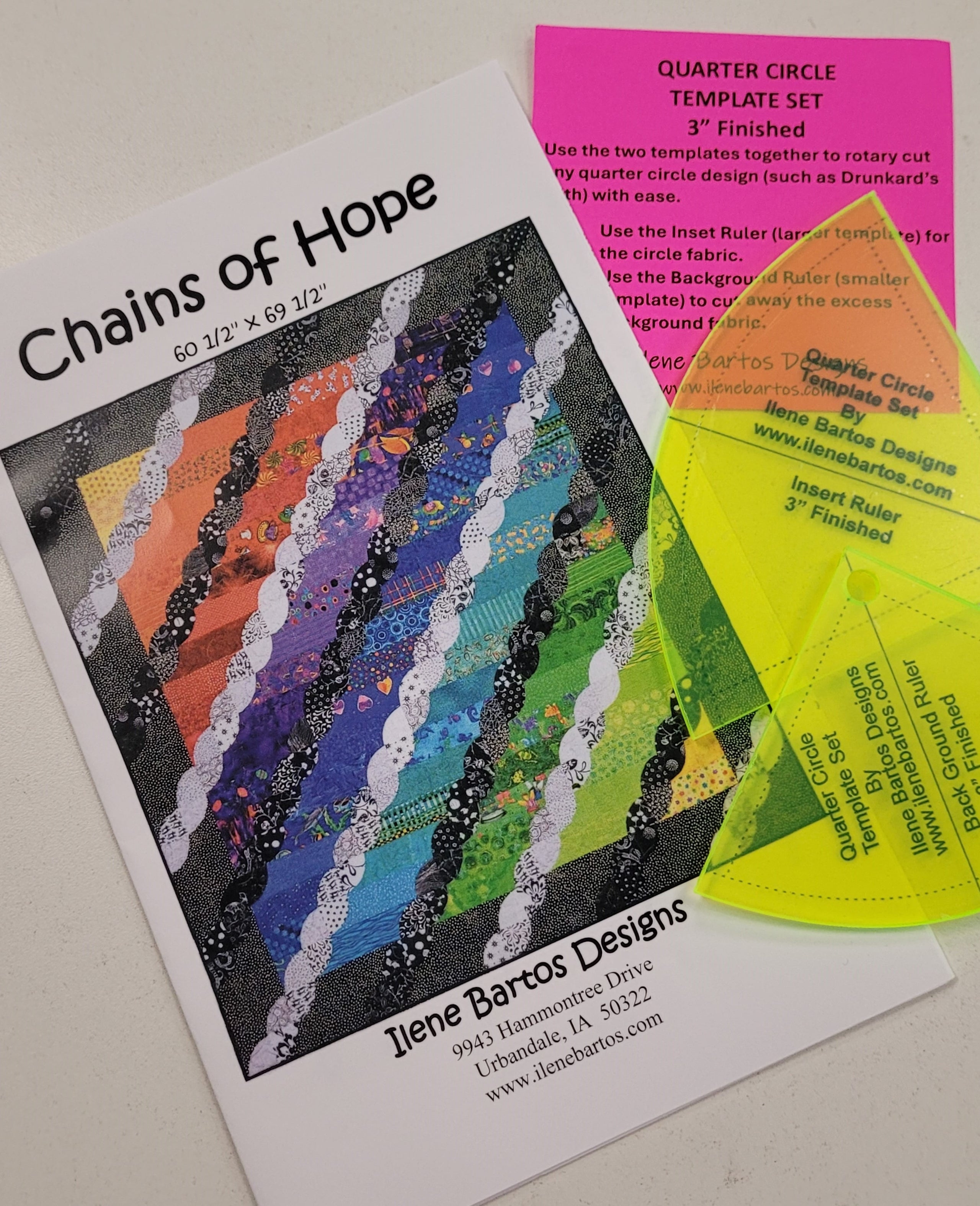 Chains of Hope Quilt Pattern w/Templates | Ilene Bartos Designs